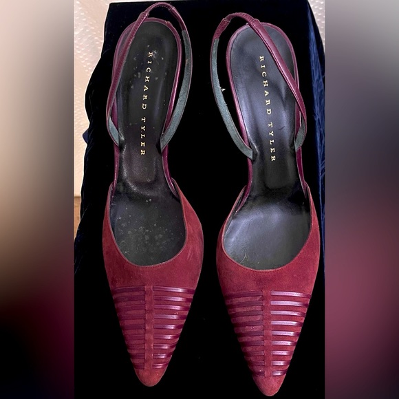 Richard Tyler | Shoes | Richard Tyler Vintage Rich Wine Colored Back ...